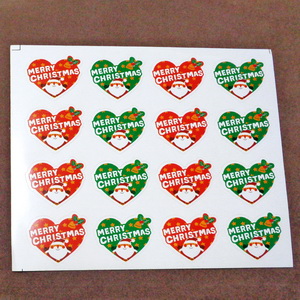 Margele-bijuterii.com - Sticker hartie 16 desene inimioare 24x28mm, cu ...