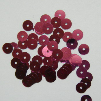 Margele-bijuterii.com - Paiete violet-roscat, 6mm-1 gr(80-90 buc)